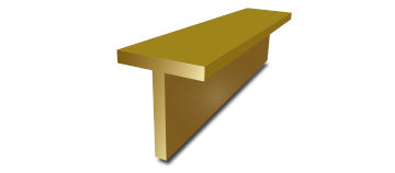 Brass T-Section | Aluminium Warehouse