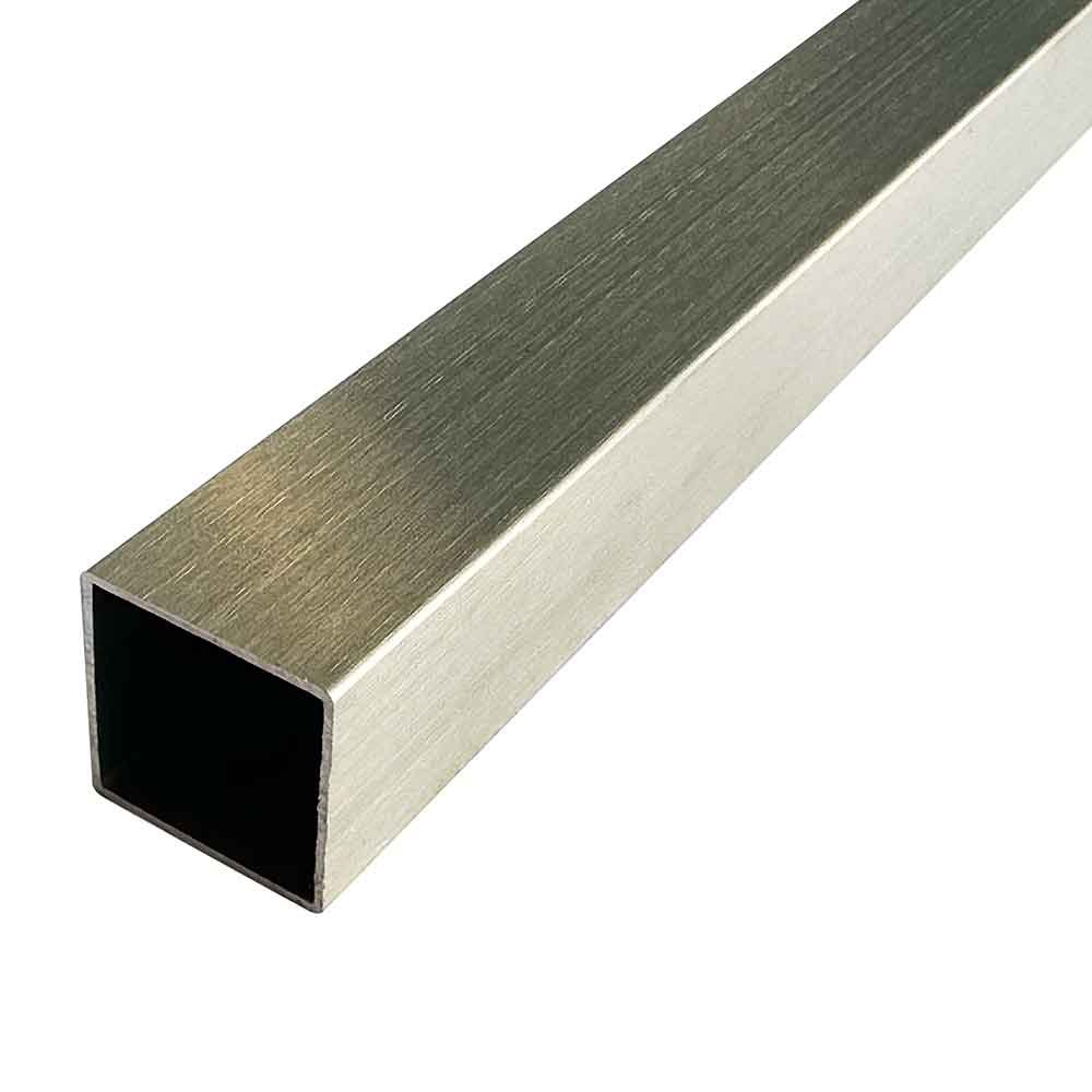 40mm x 40mm x 1.5mm 304 Brushed Polished Stainless Steel Box Section
