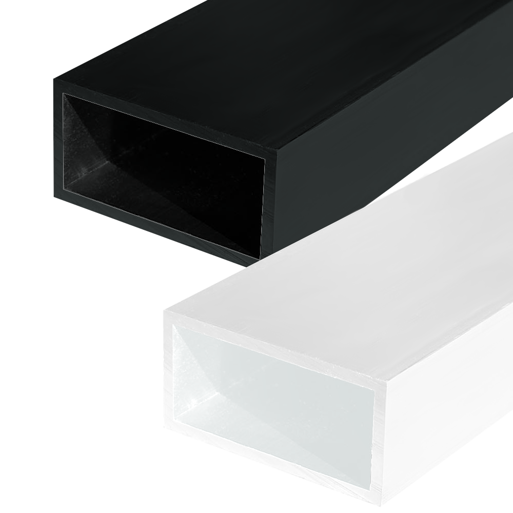 50mm x 25mm x 3mm Powder Coated Aluminium Rectangular Tube