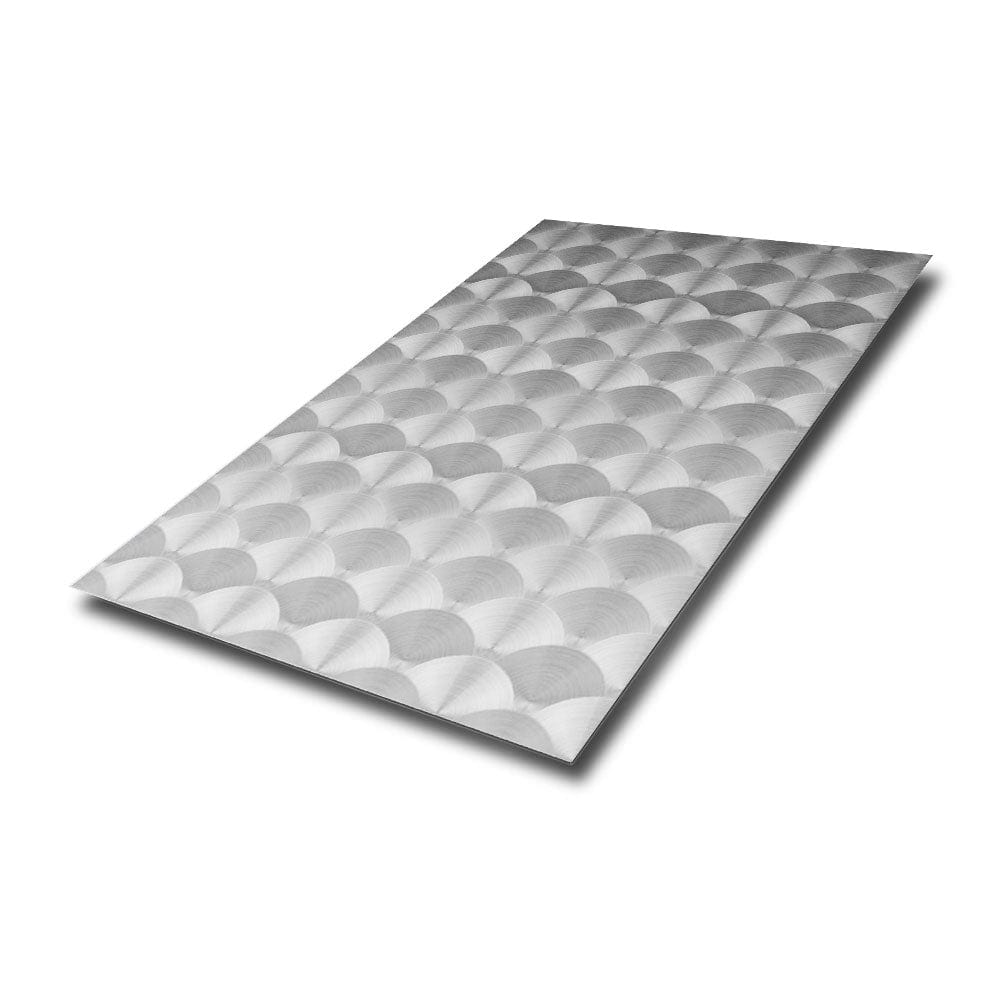 2500mm x 1250mm x 0.9mm 304 2B Stainless Steel Circle Polished Sheet